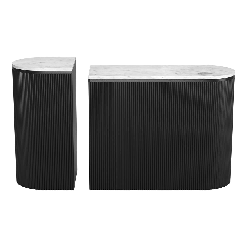 Ormara Console Table, White, Set of 2 – High Fashion Home