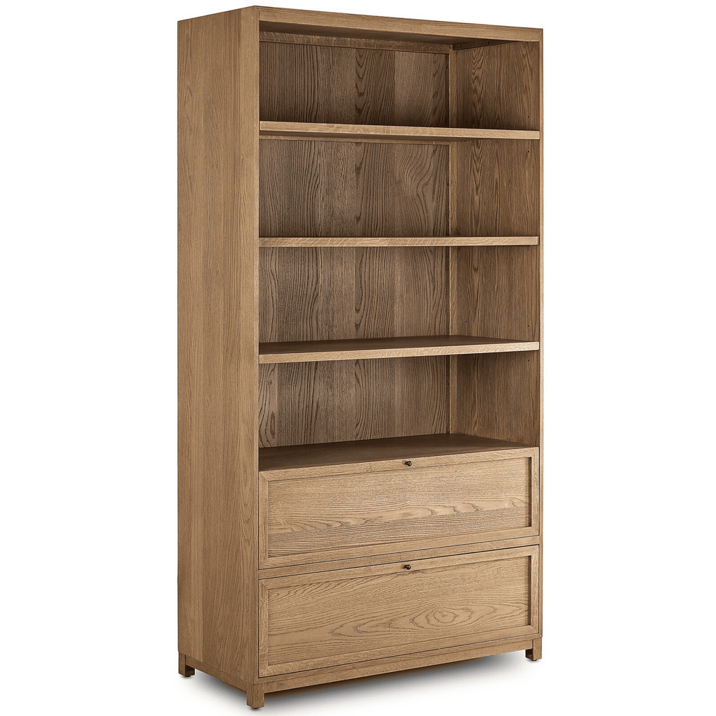 Millie Bookcase, Drifted Oak – High Fashion Home