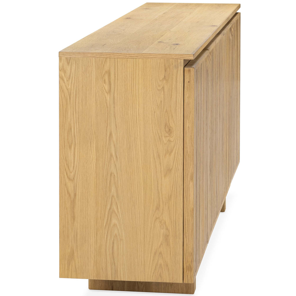 Roya 4 Door Cabinet, Oak Natural – High Fashion Home