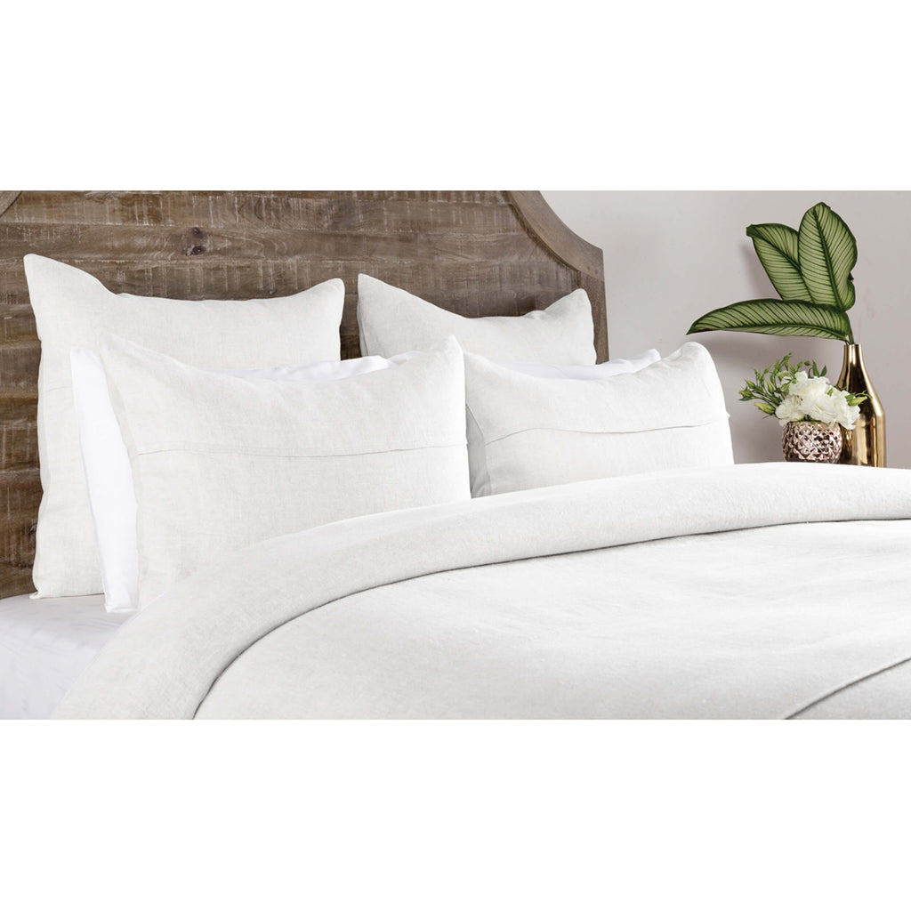 Beaumont Linen Duvet Set, Cloud – High Fashion Home