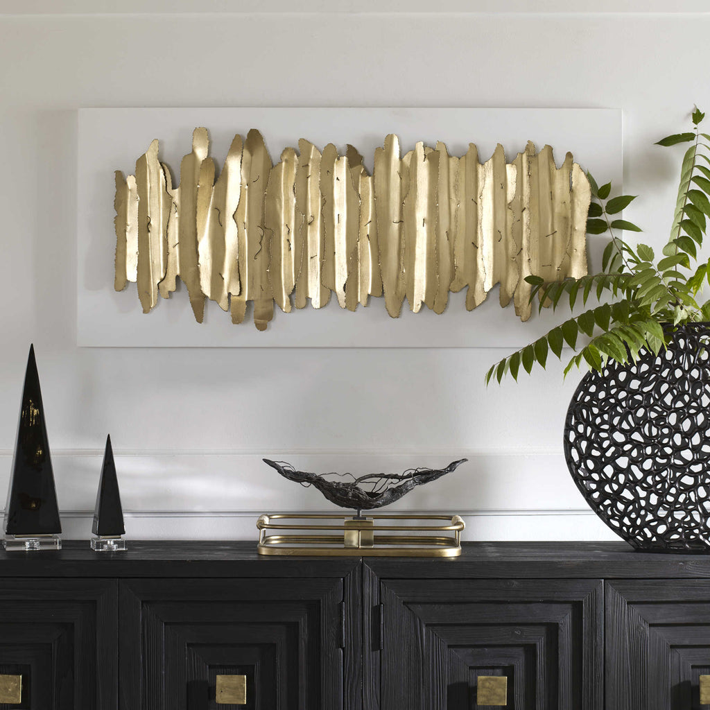 Lev Metal Wall Decor, White – High Fashion Home