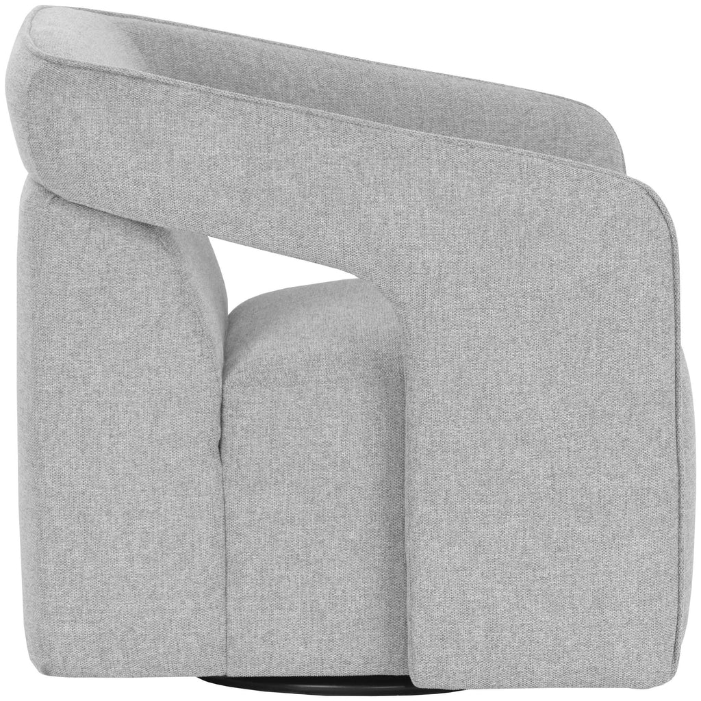 Kendrick Swivel Chair, Belfast Heather Grey – High Fashion Home