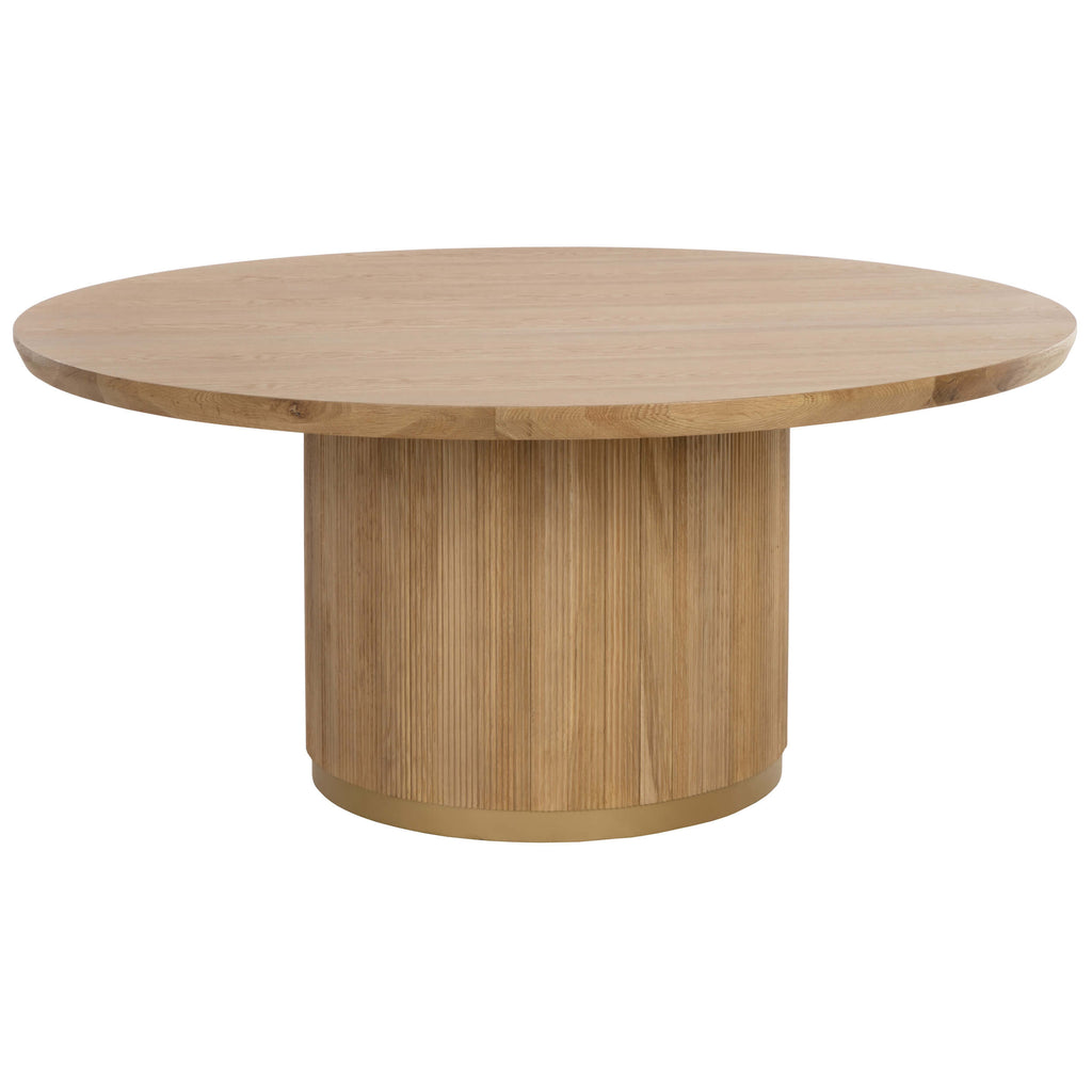 Kalla Round Dining Table, Natural – High Fashion Home