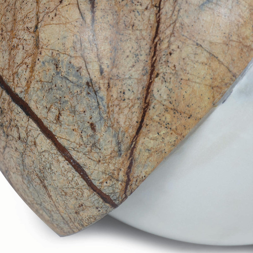 Flint Marble Sphere, Brown – High Fashion Home