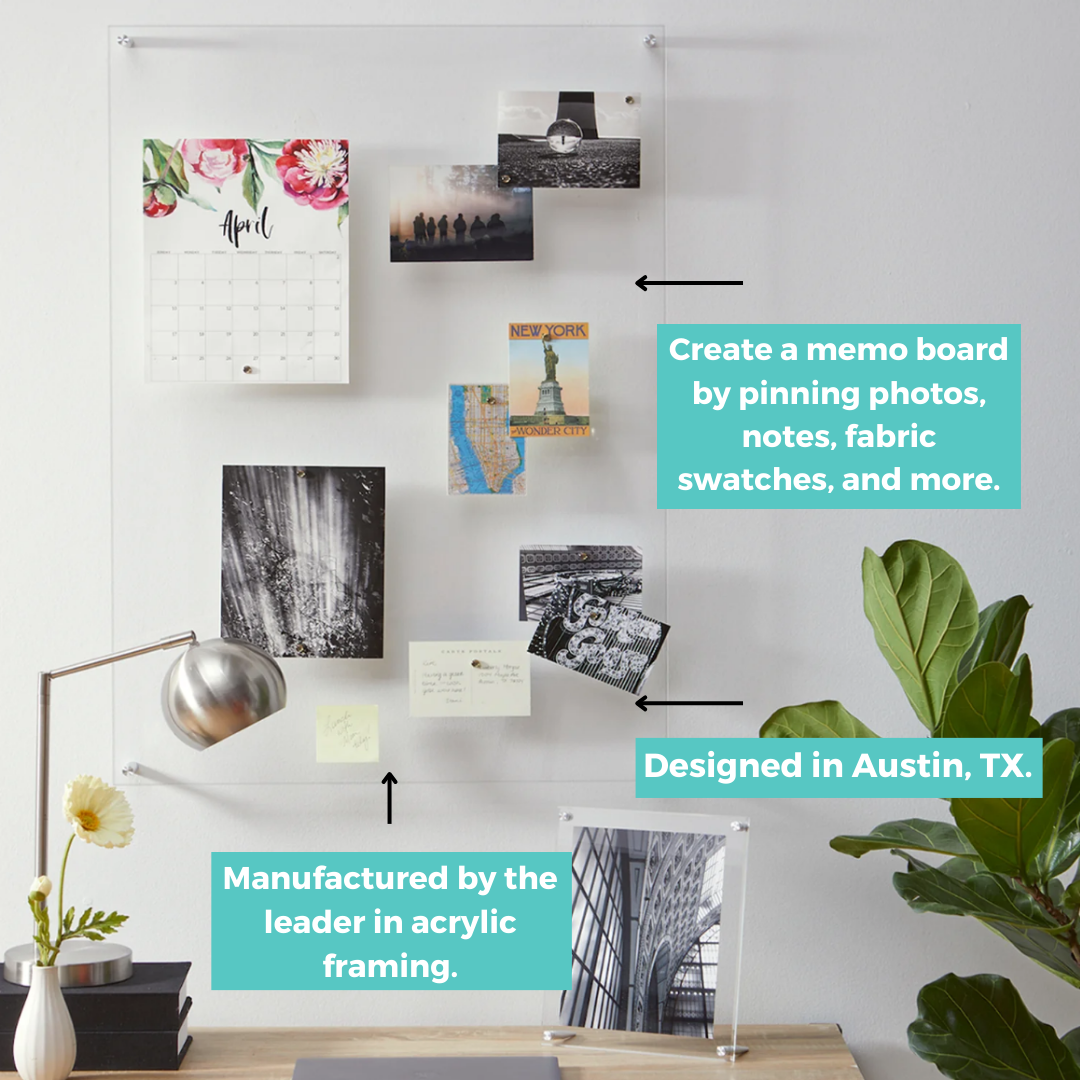 Easy Change Memo Board + Magnets – High Fashion Home