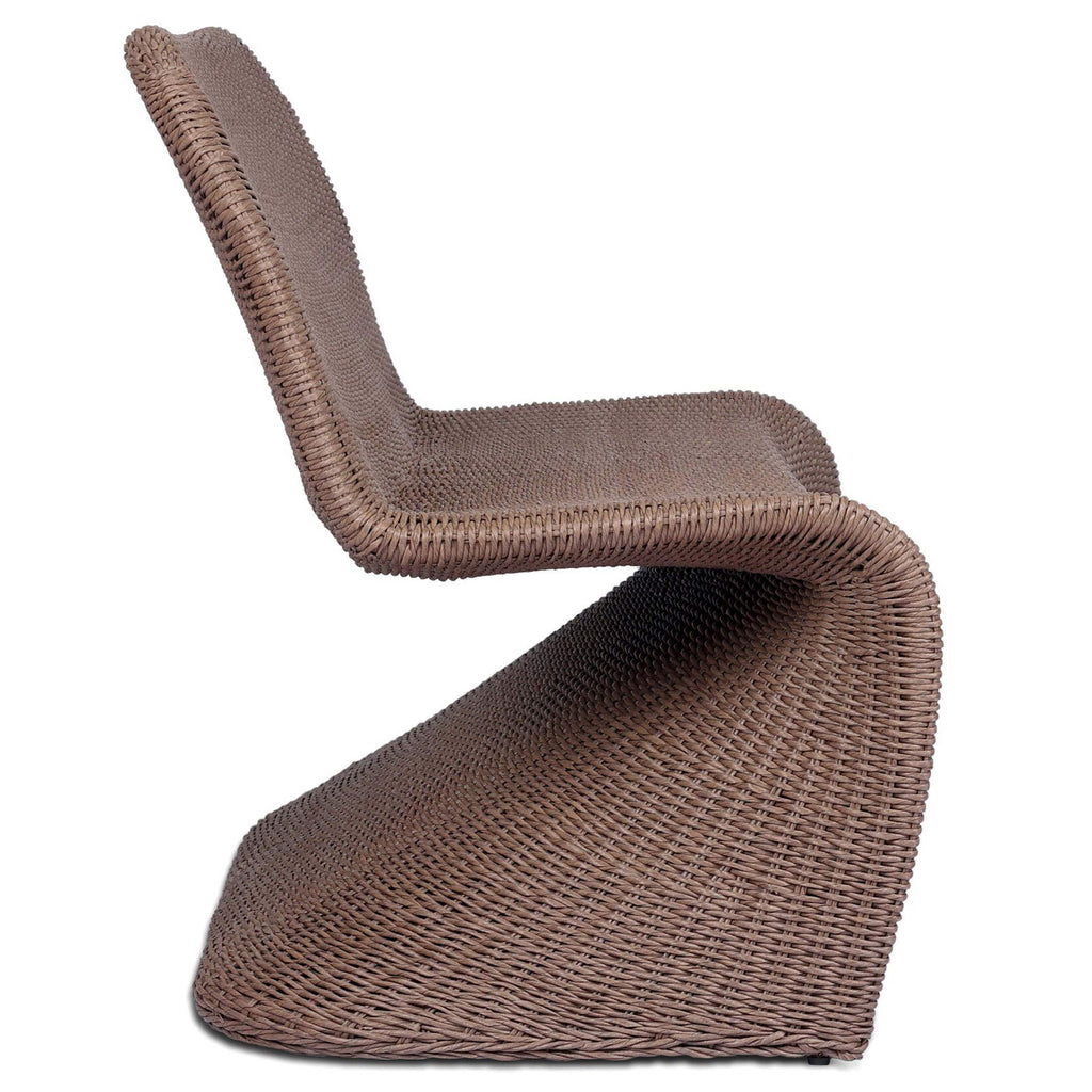 Portia Outdoor Dining Bench, Tanned Weave by Four Hands – High Fashion Home