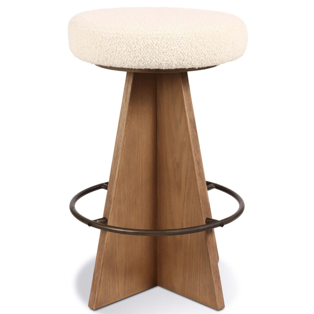 Damon Swivel Bar & Counter Stool, Durham Cream – High Fashion Home