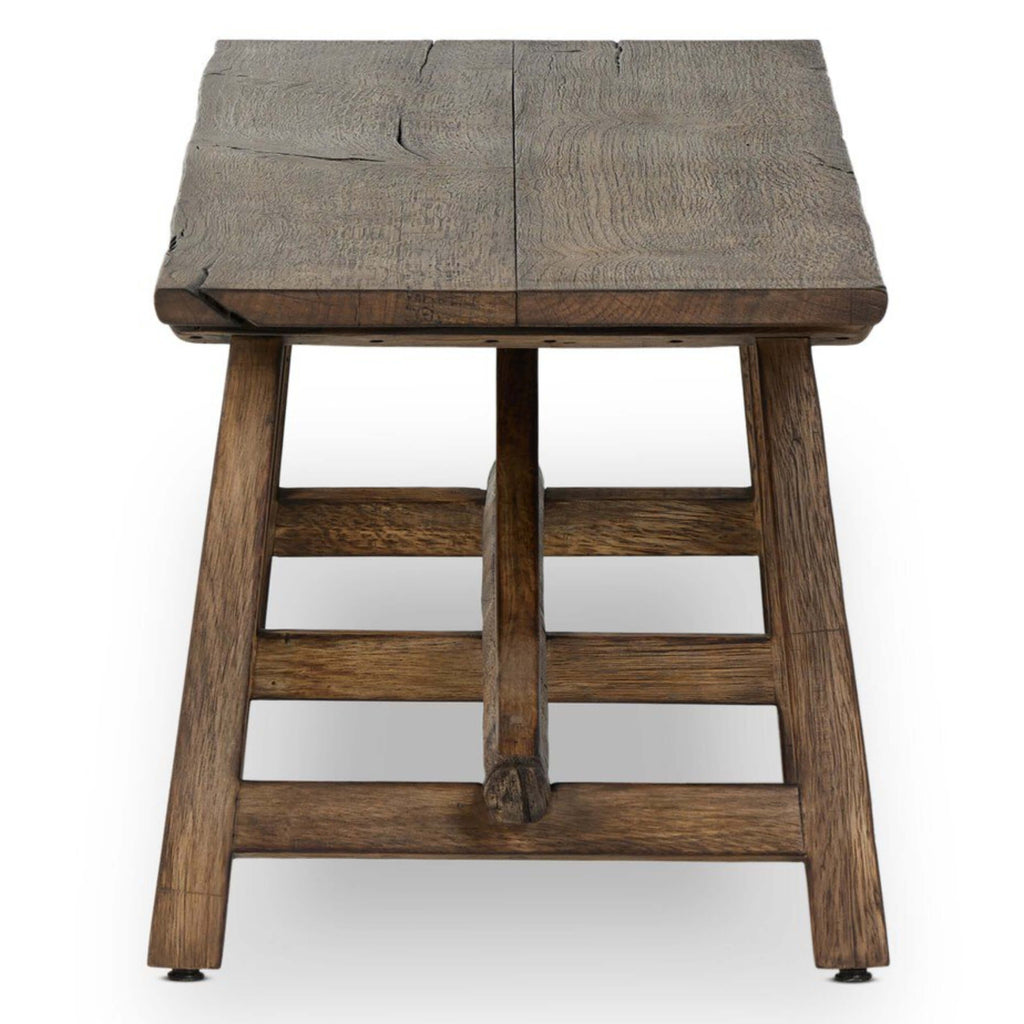 Elio Bench, Burnt Bleached Oak – High Fashion Home