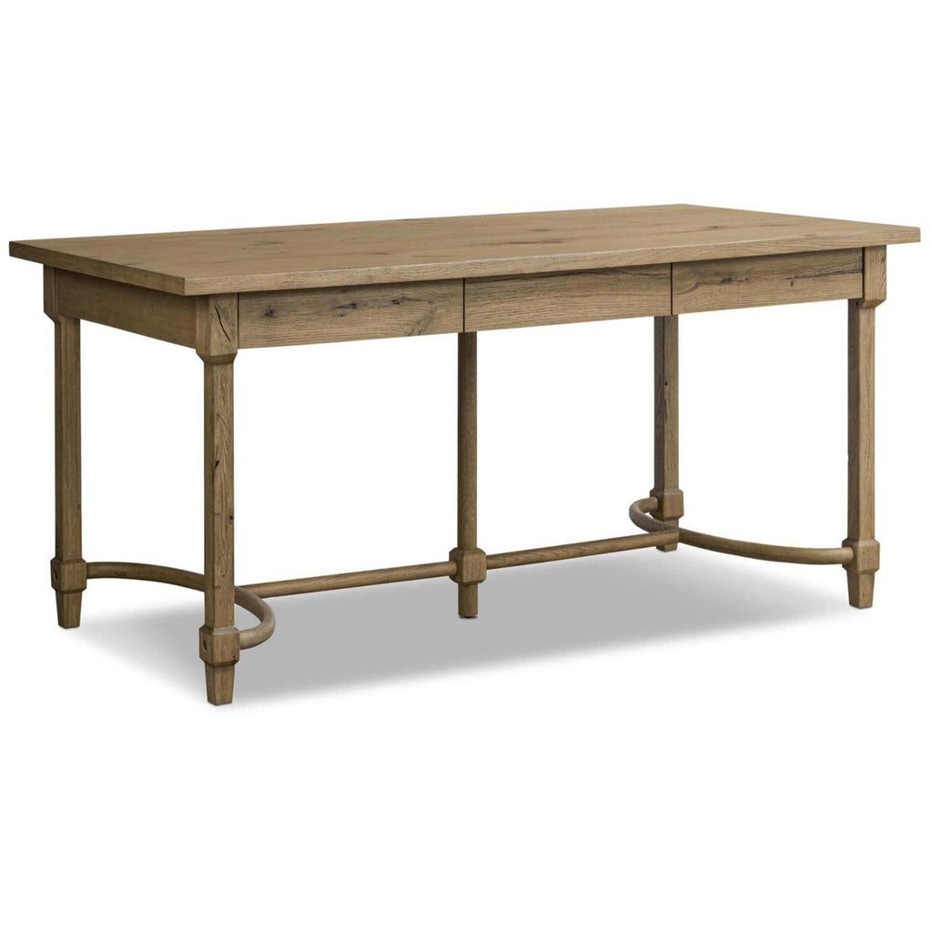 Edison Desk, Worn Oak by Amber Lewis x Four Hands – High Fashion Home