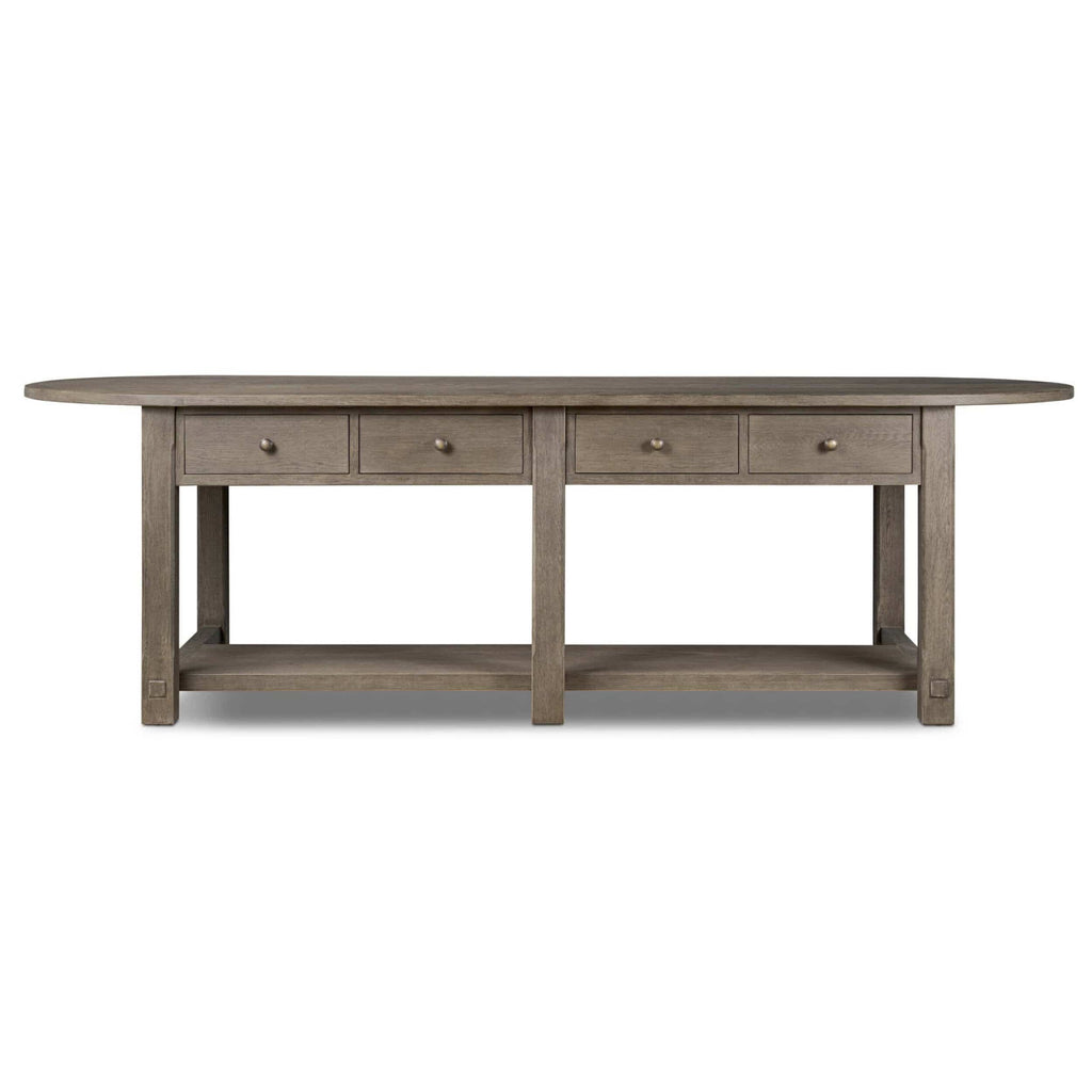 Elise Kitchen Island, Weathered Hazel by Amber Lewis x Four Hands ...