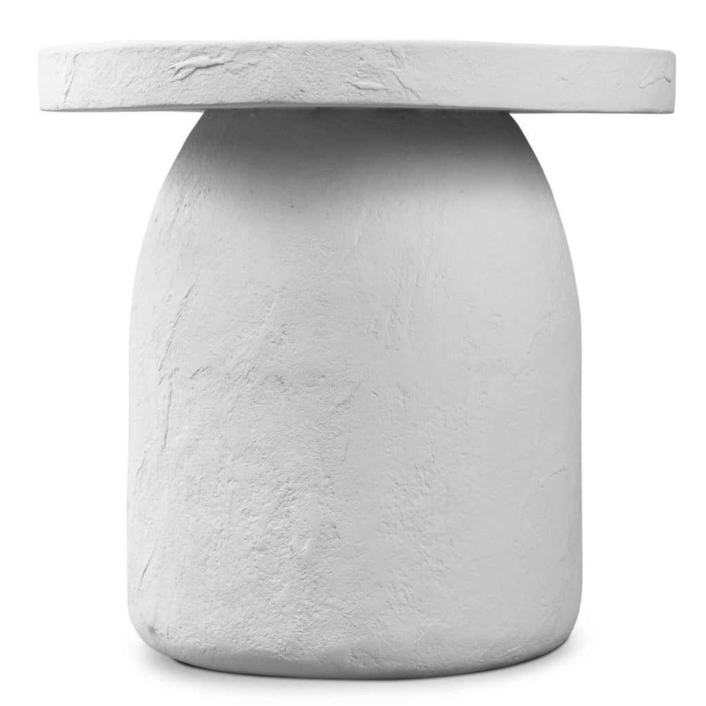 Paz Outdoor End Table, Plaster Molded by Amber Lewis x Four Hands ...