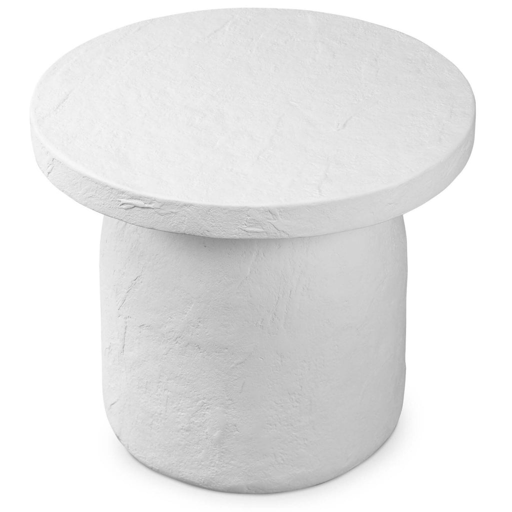 Paz Outdoor End Table, Plaster Molded by Amber Lewis x Four Hands ...