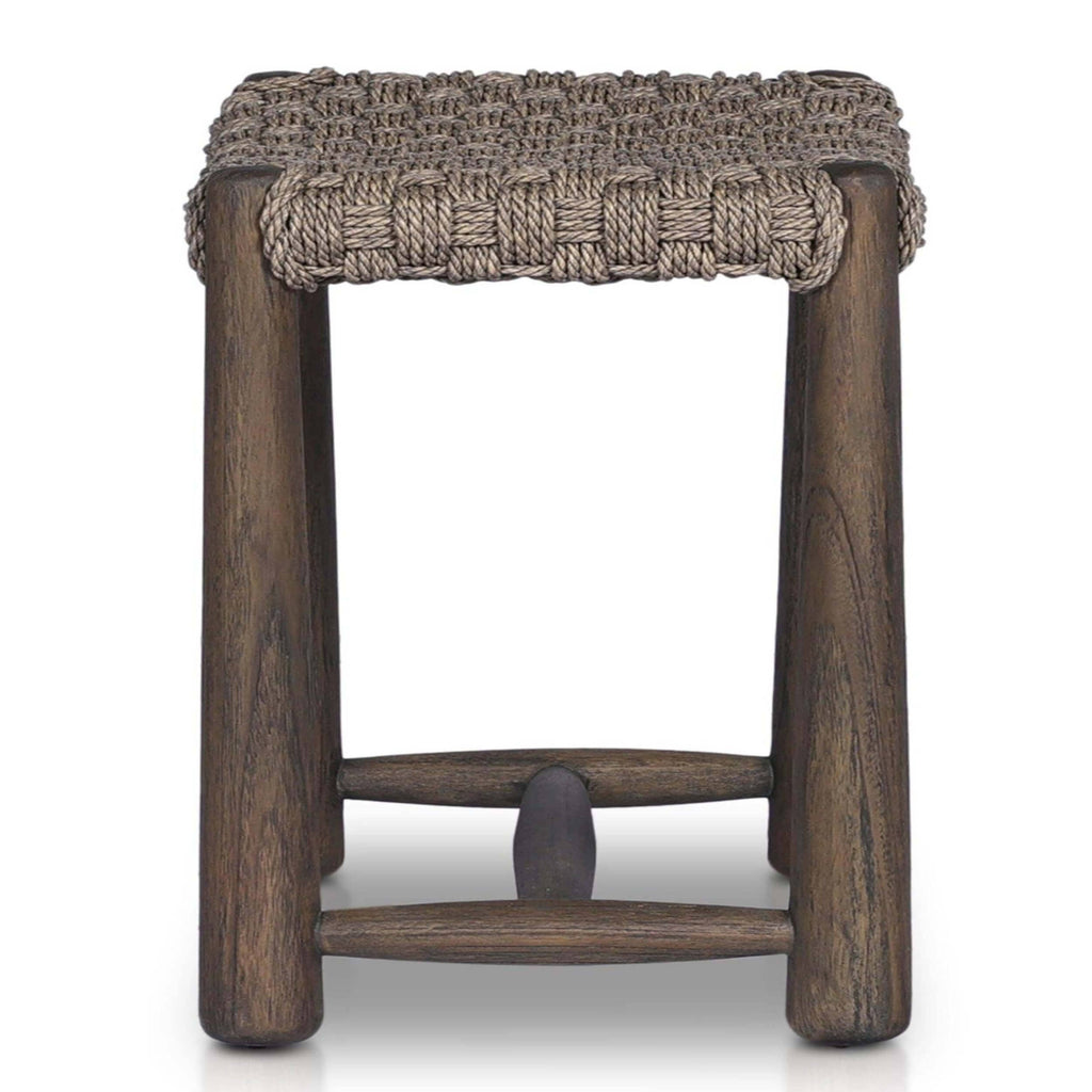Savio Outdoor Accent Stool, Dark Textured by Amber Lewis x Four Hands ...