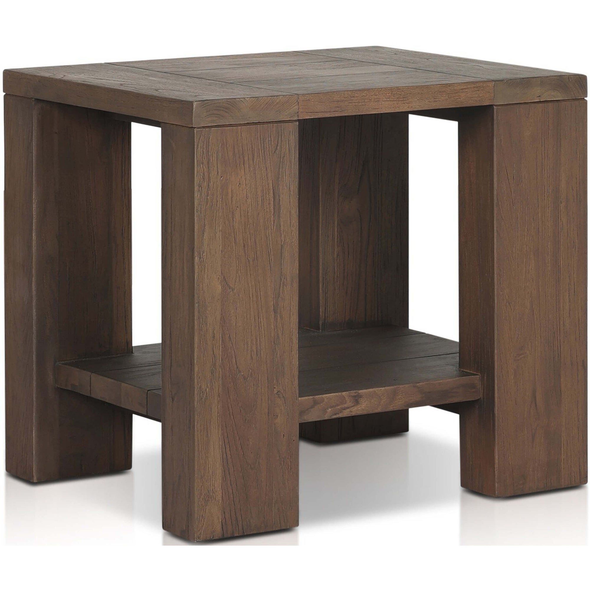 Roca Outdoor End Table, Stained Heritage Brown by Four Hands – High ...