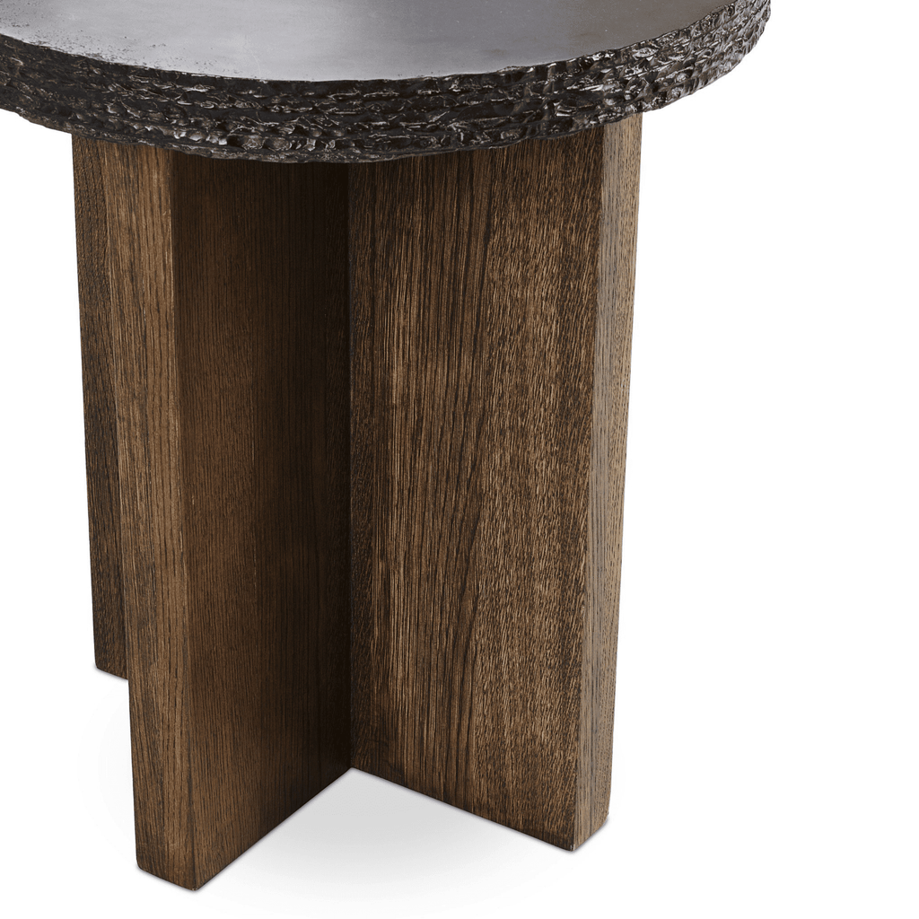 Mezes End Table, Natural Basalt by Four Hands – High Fashion Home