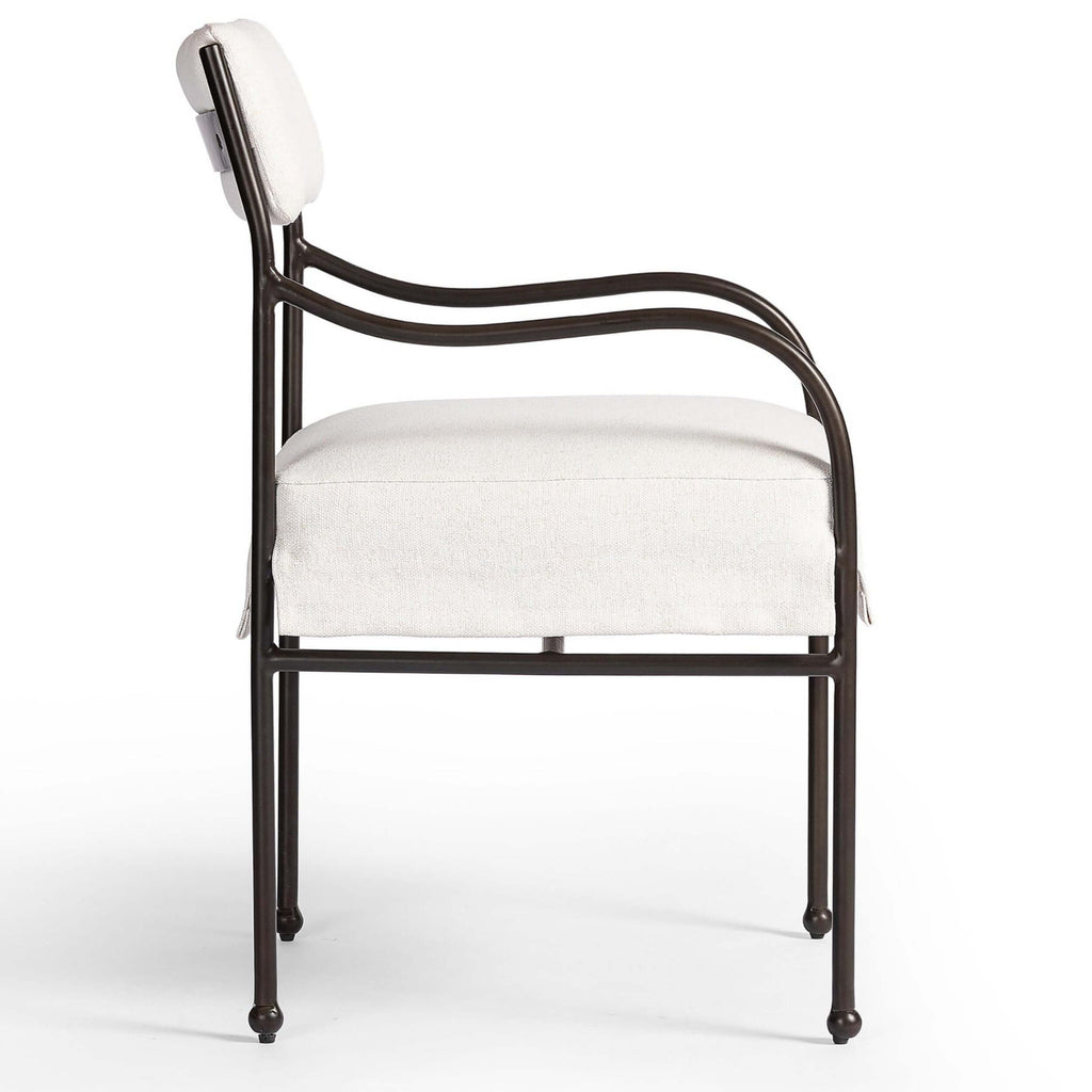 Nevin Outdoor Dining Chair, Alessi Linen, Set of 2 by Amber Lewis x Fo ...