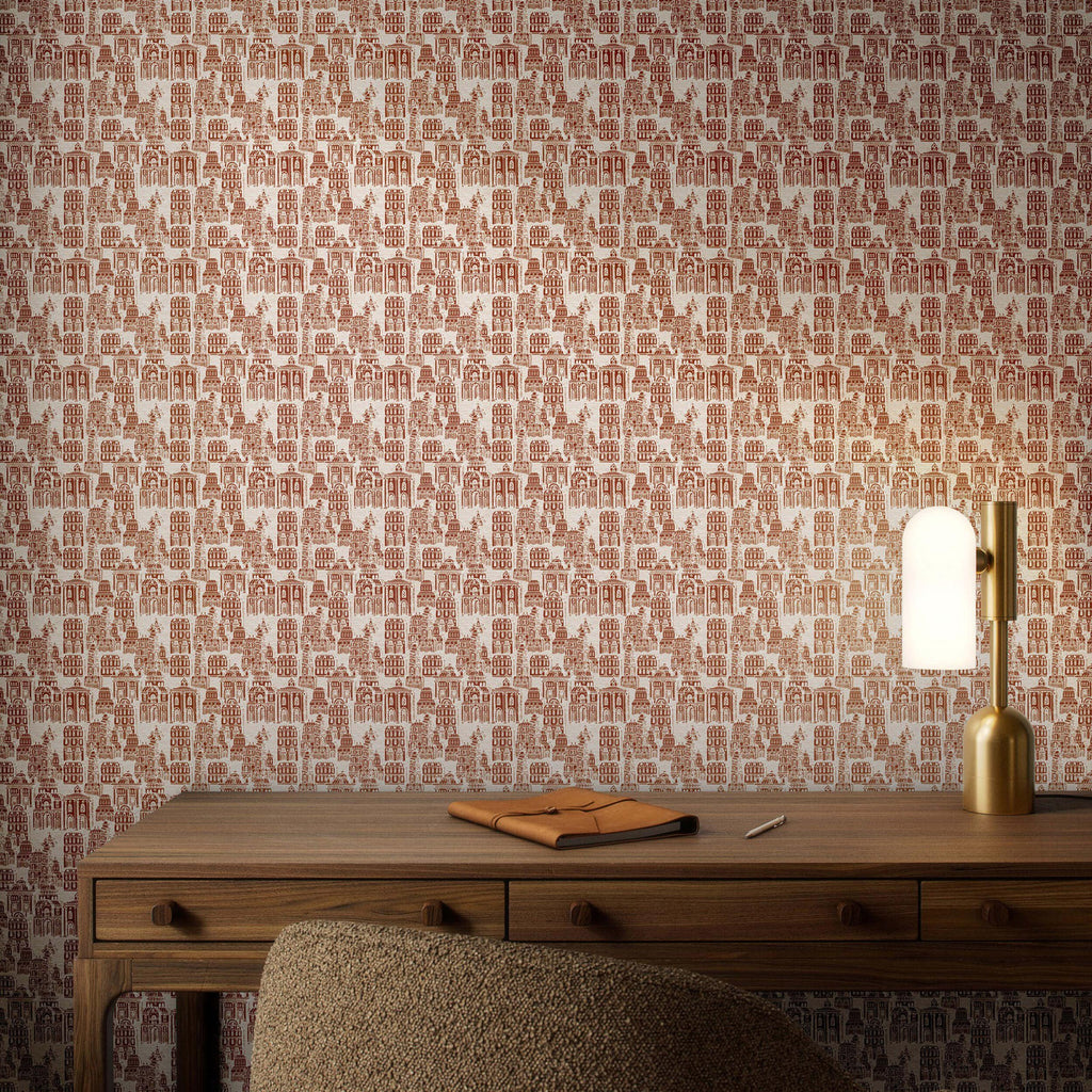 Cosmopolis Wallpaper by Getty Images, Terracotta II – High Fashion Home