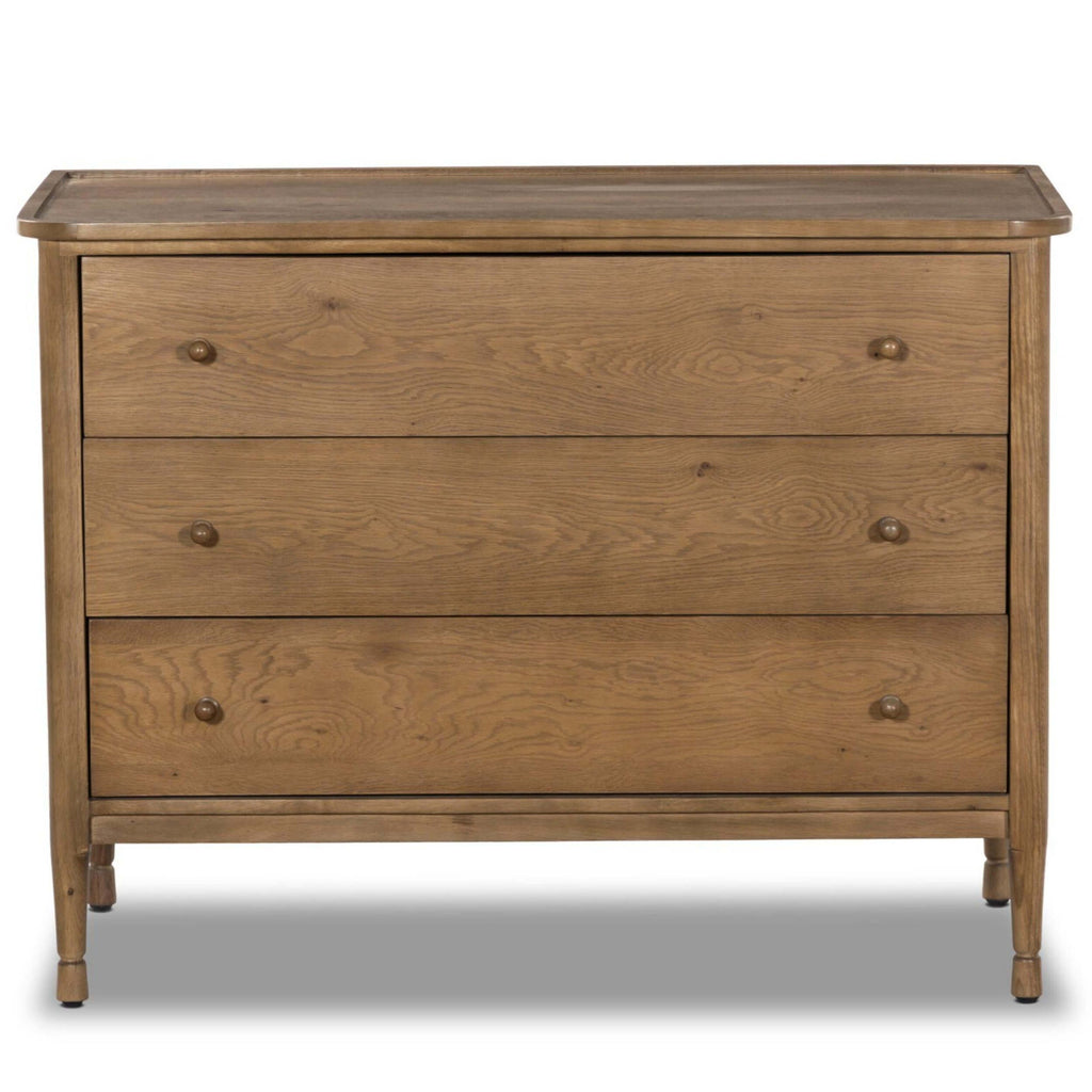 Franny 3 Drawer Chest, Saddle Brown by Amber Lewis x Four Hands – High ...