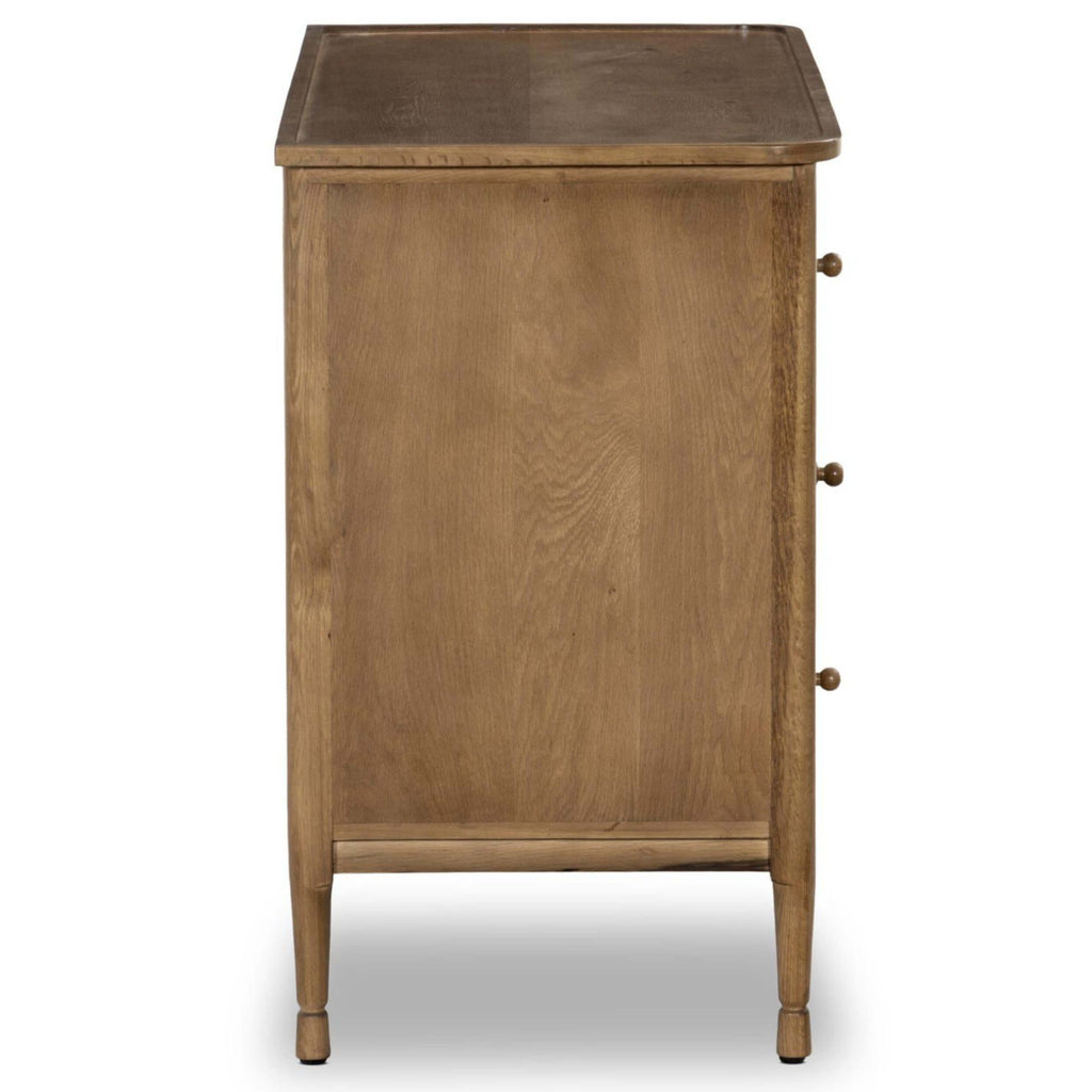 Franny 3 Drawer Chest, Saddle Brown by Amber Lewis x Four Hands – High ...