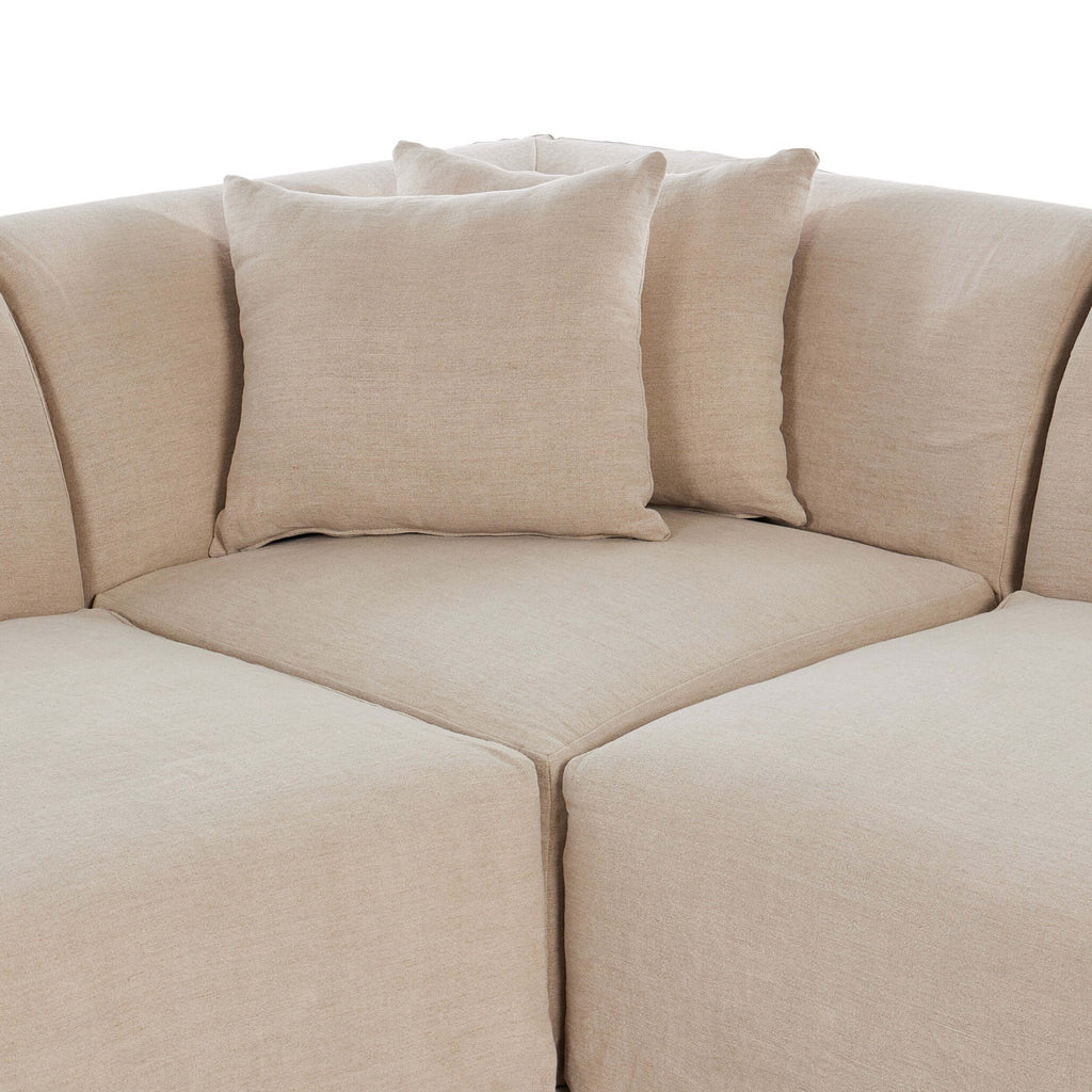 Lowell 3 Piece Sectional, Broadway Dune by Amber Lewis x Four Hands ...