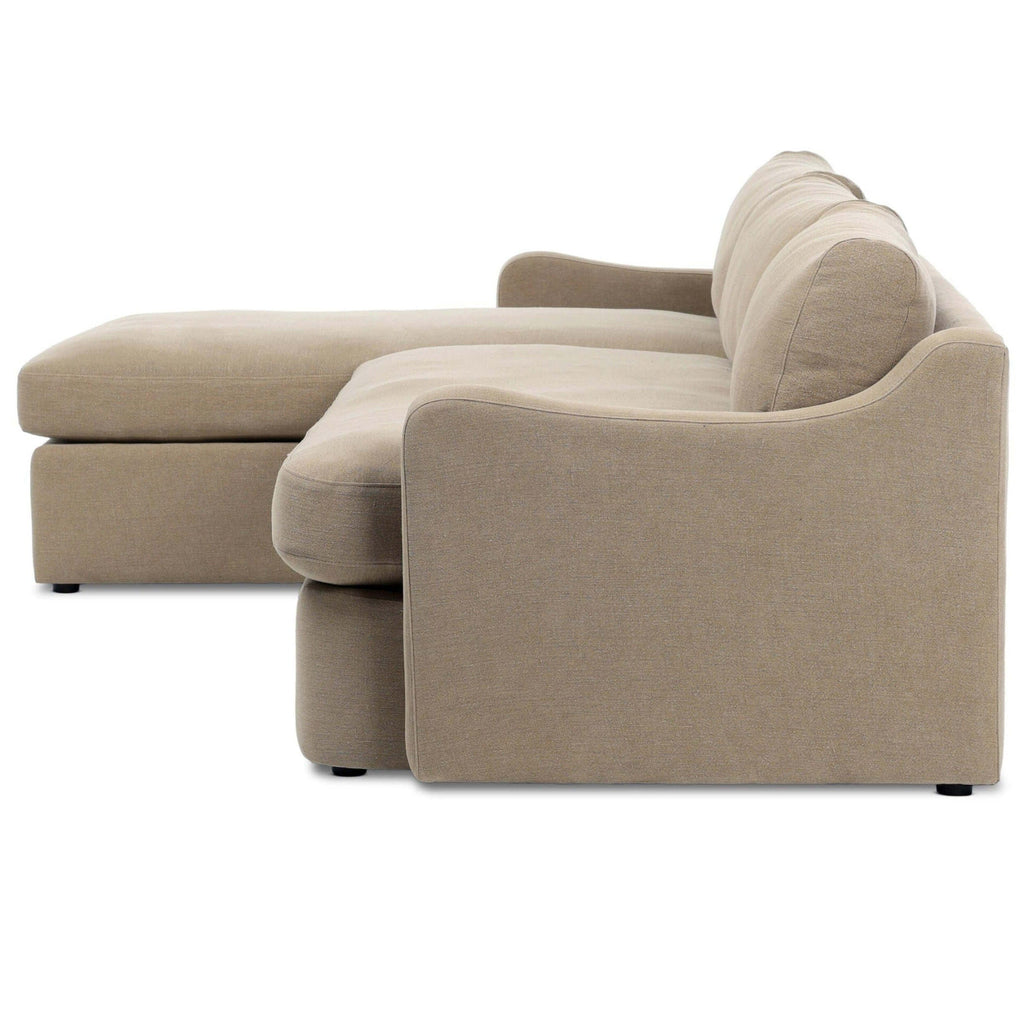 Aurelia 2 Piece Sectional, Broadway Canvas by Amber Lewis x Four Hands ...