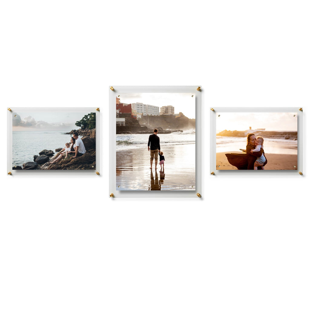 Triple Combo Gallery Wall: Set of 3 Single Panel + Magnet Frames (3005 ...