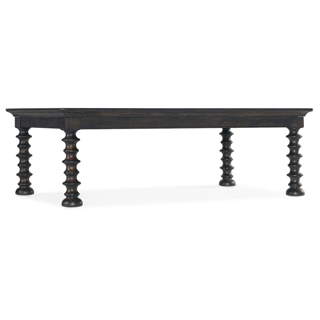 Big Sky Turned Leg Cocktail Table, Charred Timber – High Fashion Home