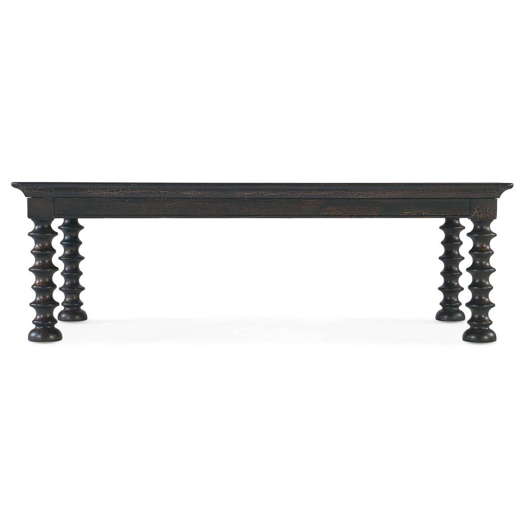 Big Sky Turned Leg Cocktail Table, Charred Timber – High Fashion Home