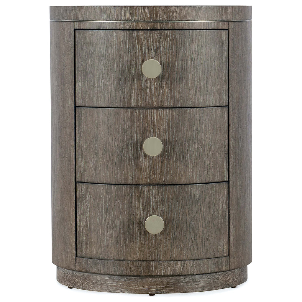 Modern Mood Round Nightstand, Mink – High Fashion Home