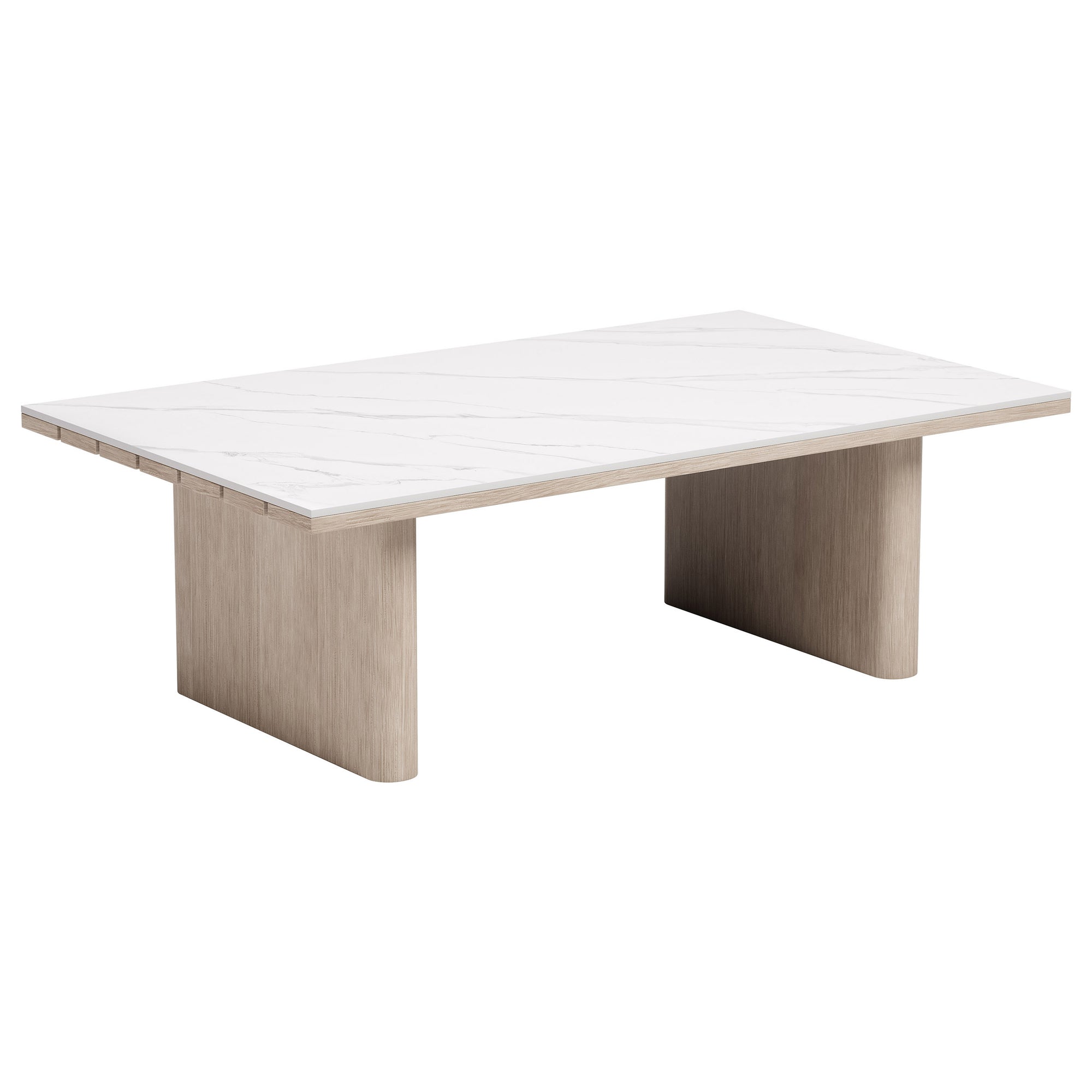 Seaborn Coffee Table, White – High Fashion Home