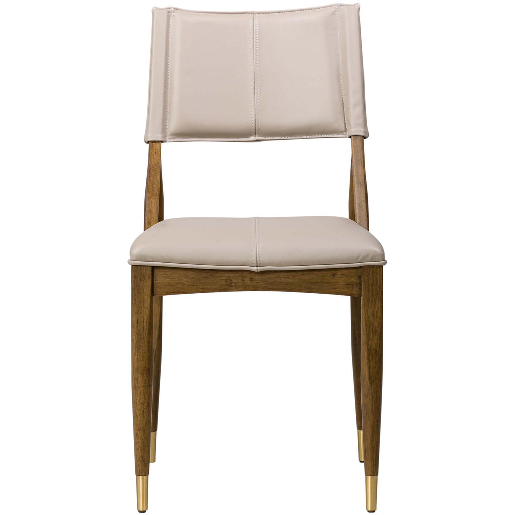 Finn Leather Dining Chair, Subtle Beige, Set of 2 – High Fashion Home