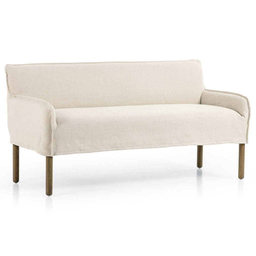 Addington Slipcover Bench, Brussels Natural by Four Hands – High ...