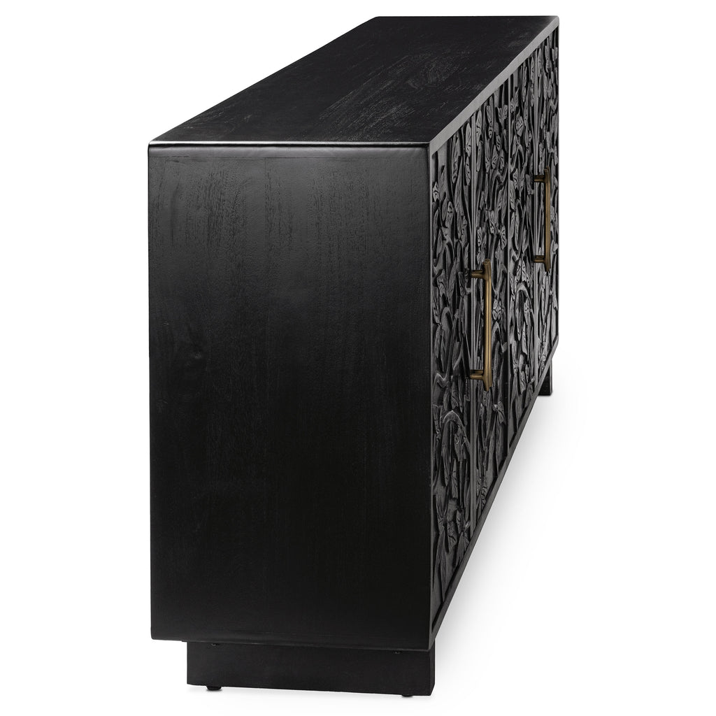Albero 4 Door Buffet, Black – High Fashion Home