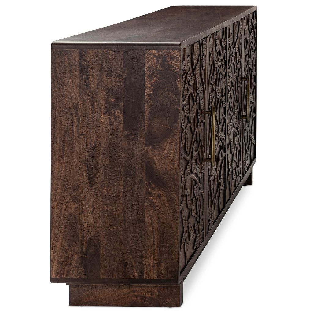 Albero 4 Door Buffet, Kona Brown – High Fashion Home