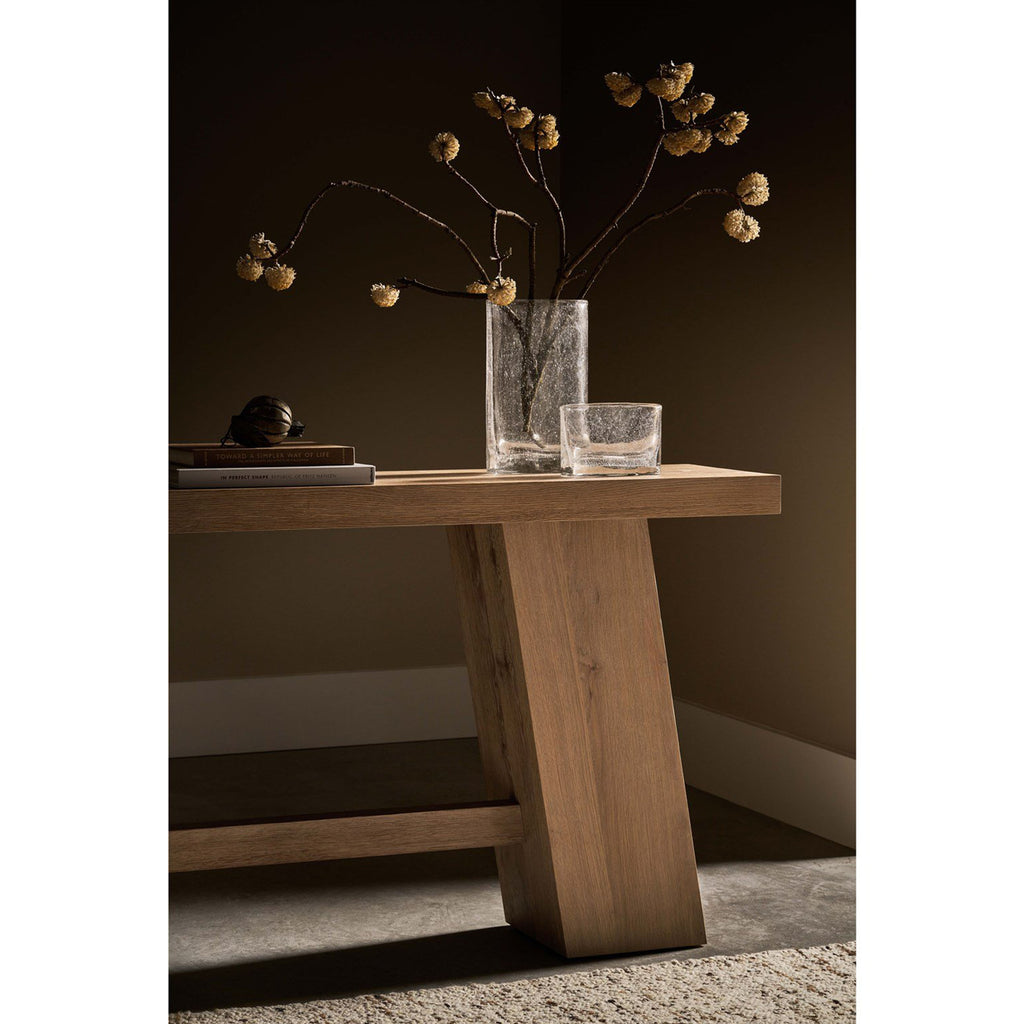 Altitude Console Table, Warm Natural – High Fashion Home