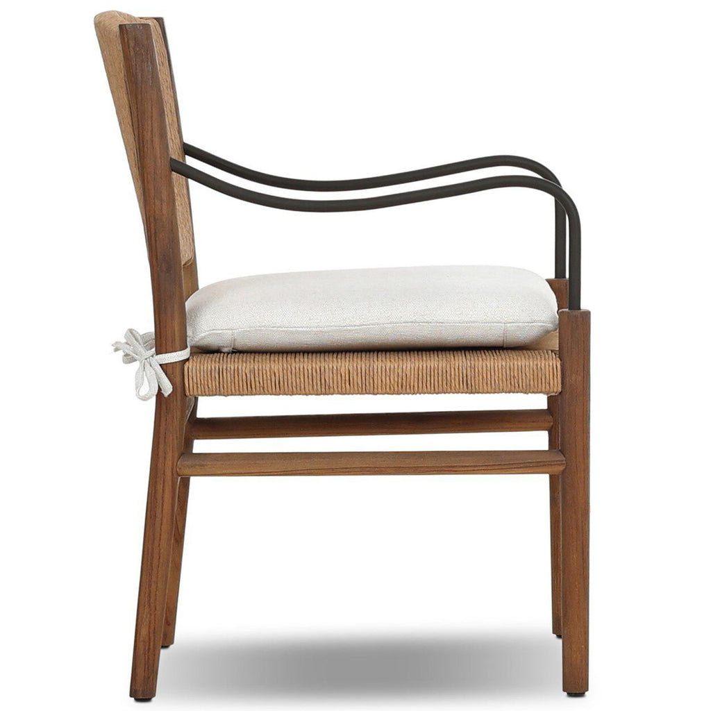 Andover Outdoor Dining Chair, Alessi Linen by Amber Lewis x Four Hands ...