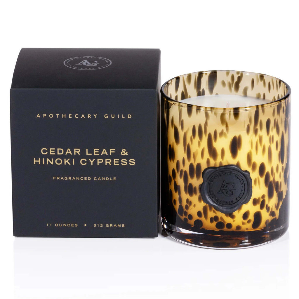 Apothecary Guild Opal Glass Small Candle Jar, Cedar Leaf & Hinoki Cypr ...