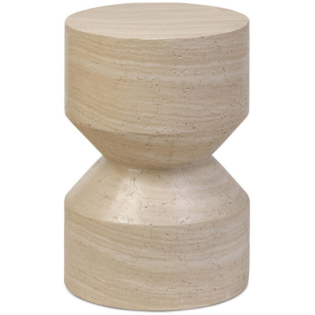 Ara End Table, Sand Striae – High Fashion Home