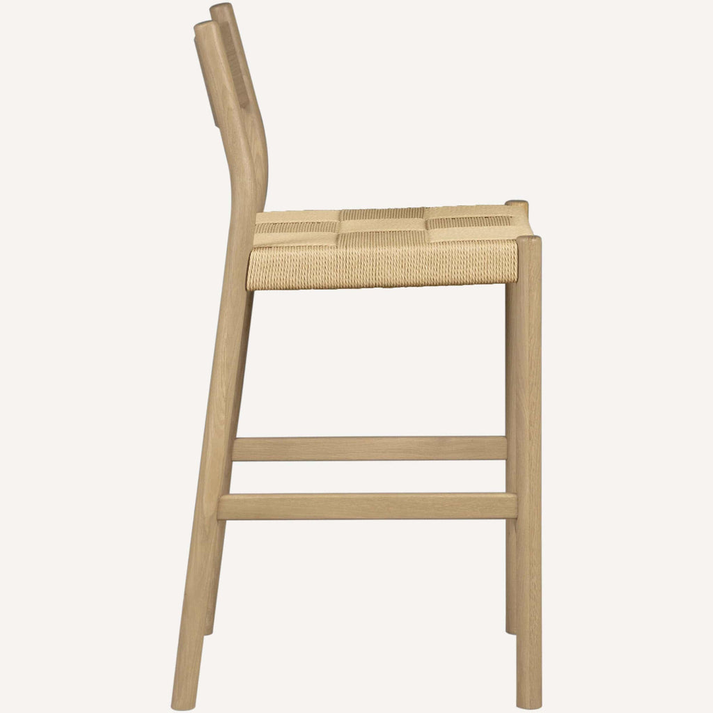Asher Counter Stool, Natural, Set of 2 – High Fashion Home