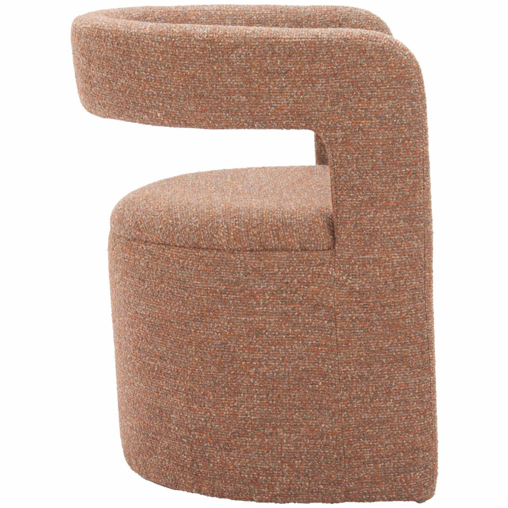 Atria Chair and Ottoman, Tawny Brown – High Fashion Home