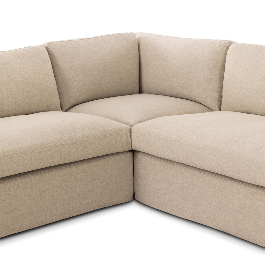 Aurelia Outdoor 3 Piece Sectional, Alessi Buff by Amber Lewis x Four H ...