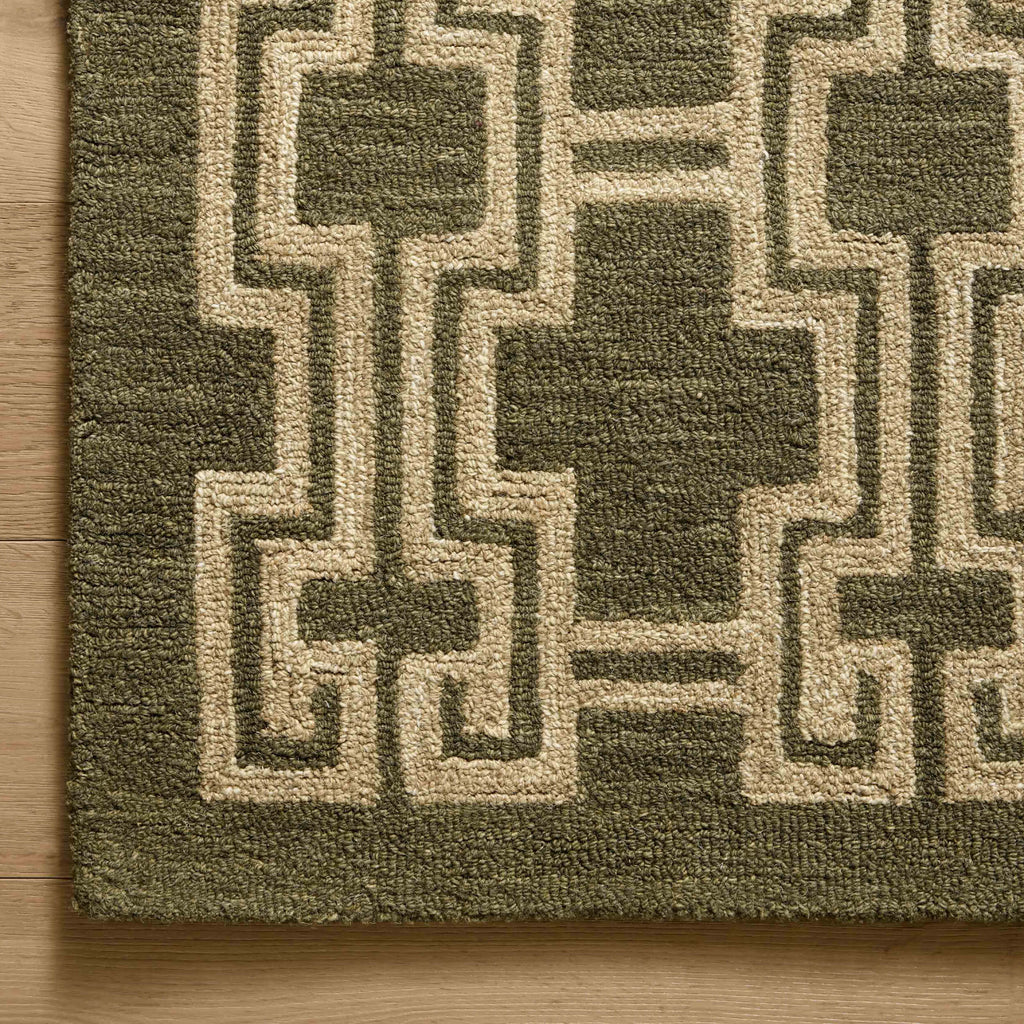 Jeremiah Brent × Loloi Rug Barrow BAR-02, JM Moss/Beige – High Fashion Home