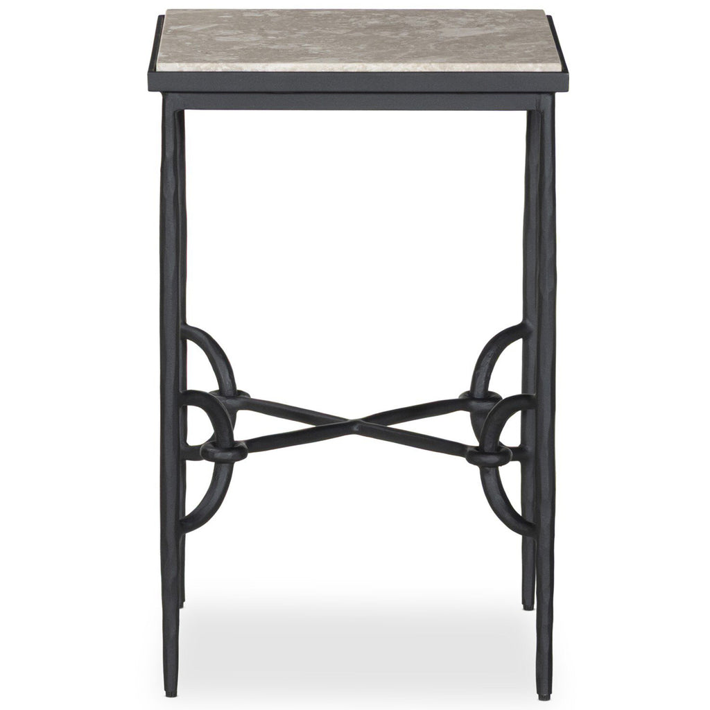 Babylon Small End Table, Lunar Marble by Four Hands – High Fashion Home