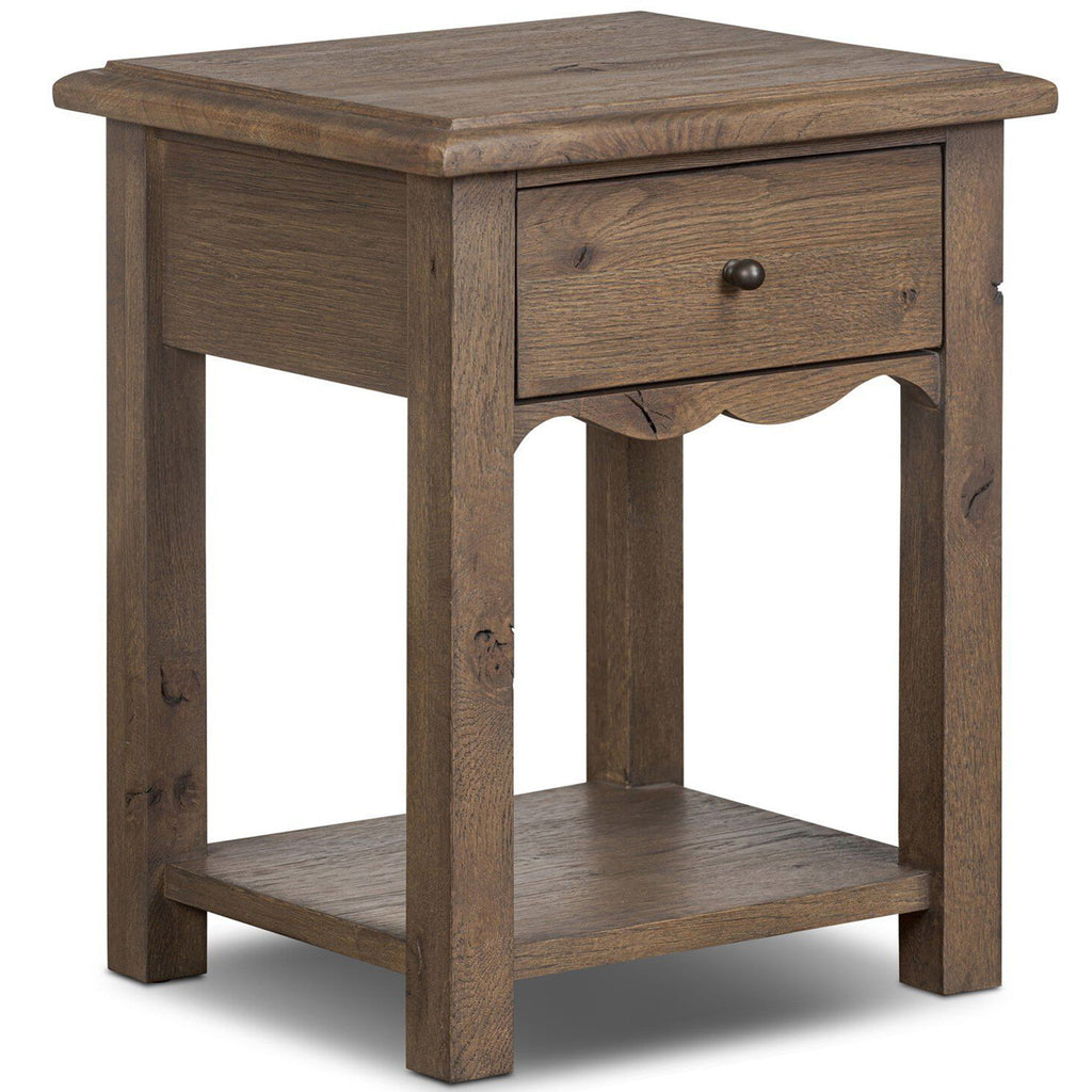 Bayla End Table, Weathered Oak by Amber Lewis x Four Hands – High ...