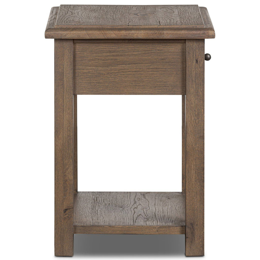 Bayla End Table, Weathered Oak by Amber Lewis x Four Hands – High ...