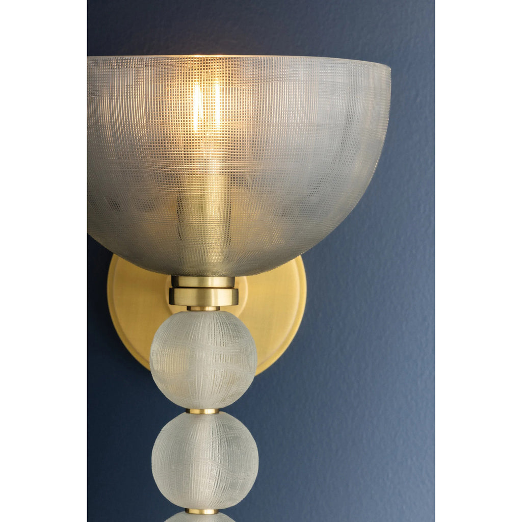 Bloomvale Wall Sconce, Aged Brass – High Fashion Home