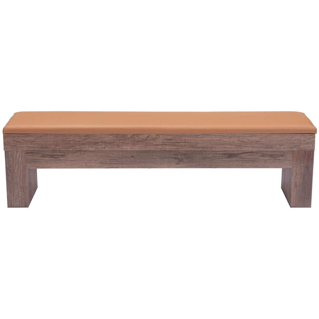 Bonker Storage Bench, Brown – High Fashion Home