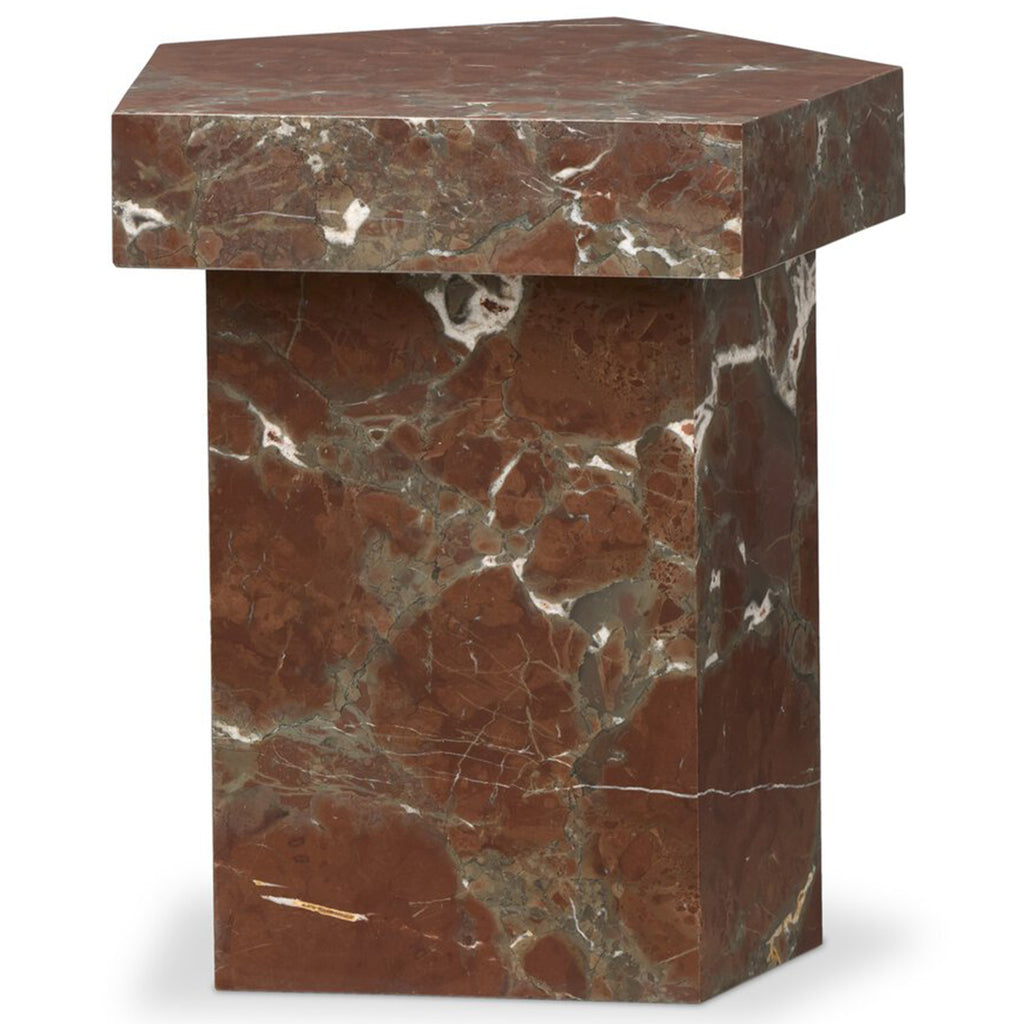Brando End Table, Smoke and Russet Marble by Four Hands – High Fashion Home