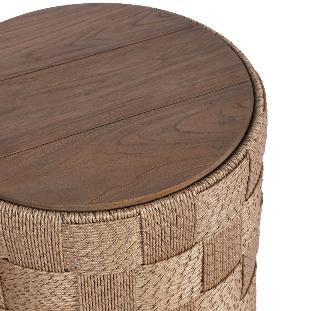 Brandt Outdoor End Table, Toasted Brown by Four Hands – High Fashion Home