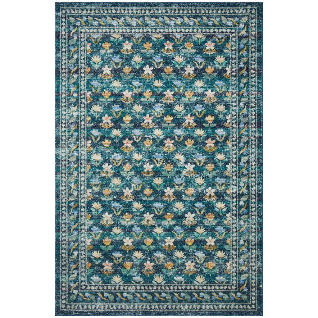 Rifle Paper Co. x Loloi Rug Courtyard COU-05, Hadley Emerald – High ...